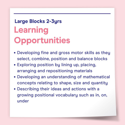 Complete Large Block Area 2-3yrs