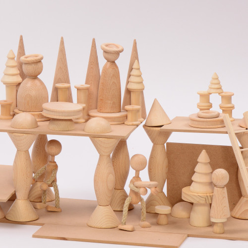 Mini Wooden Trees Set