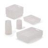 Low Level Unit with Plastic Storage & Pots (Transparent)