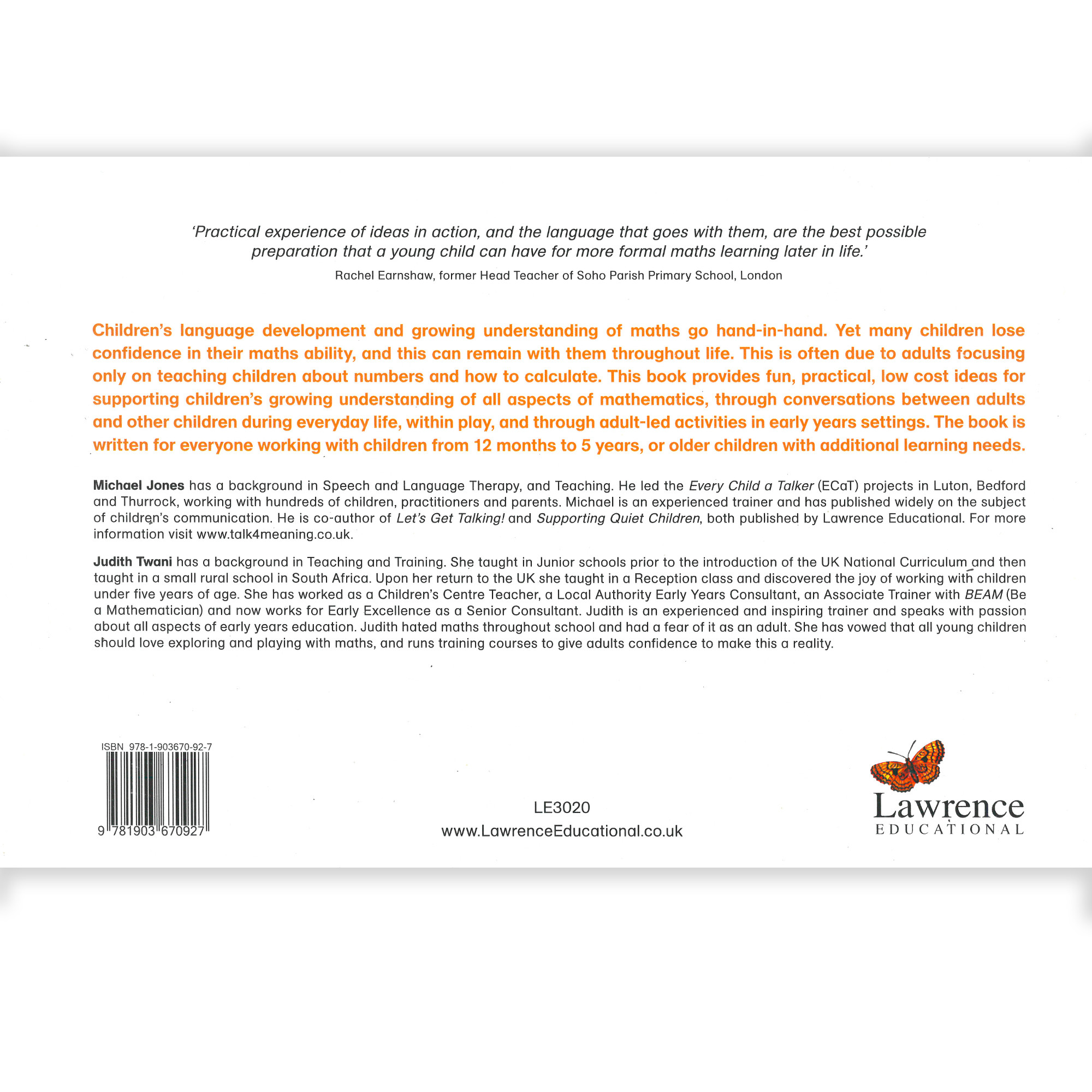 Let's Talk About Maths: Exciting Ideas to Develop Children's Language ...