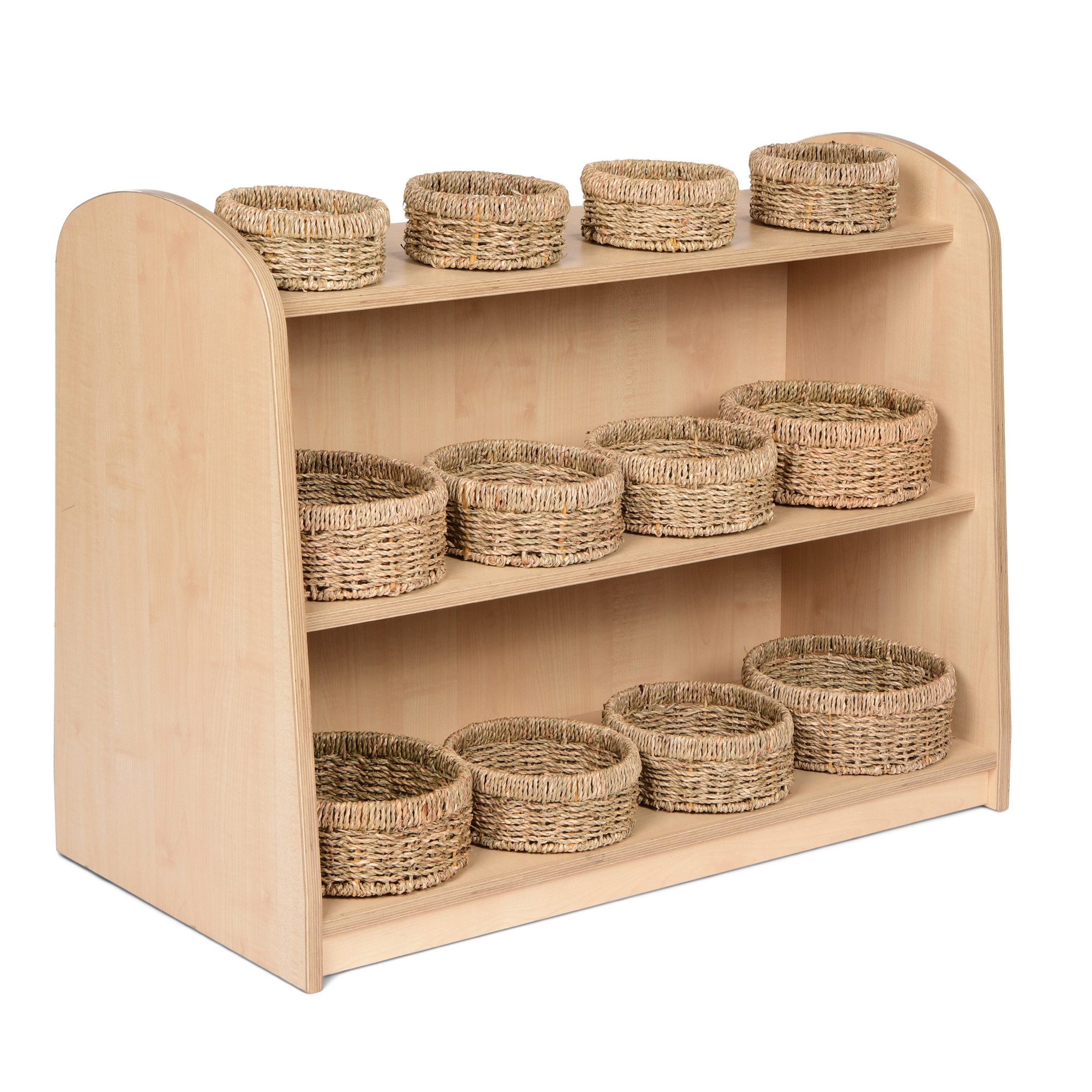 Low Level Round Seagrass Basket Set