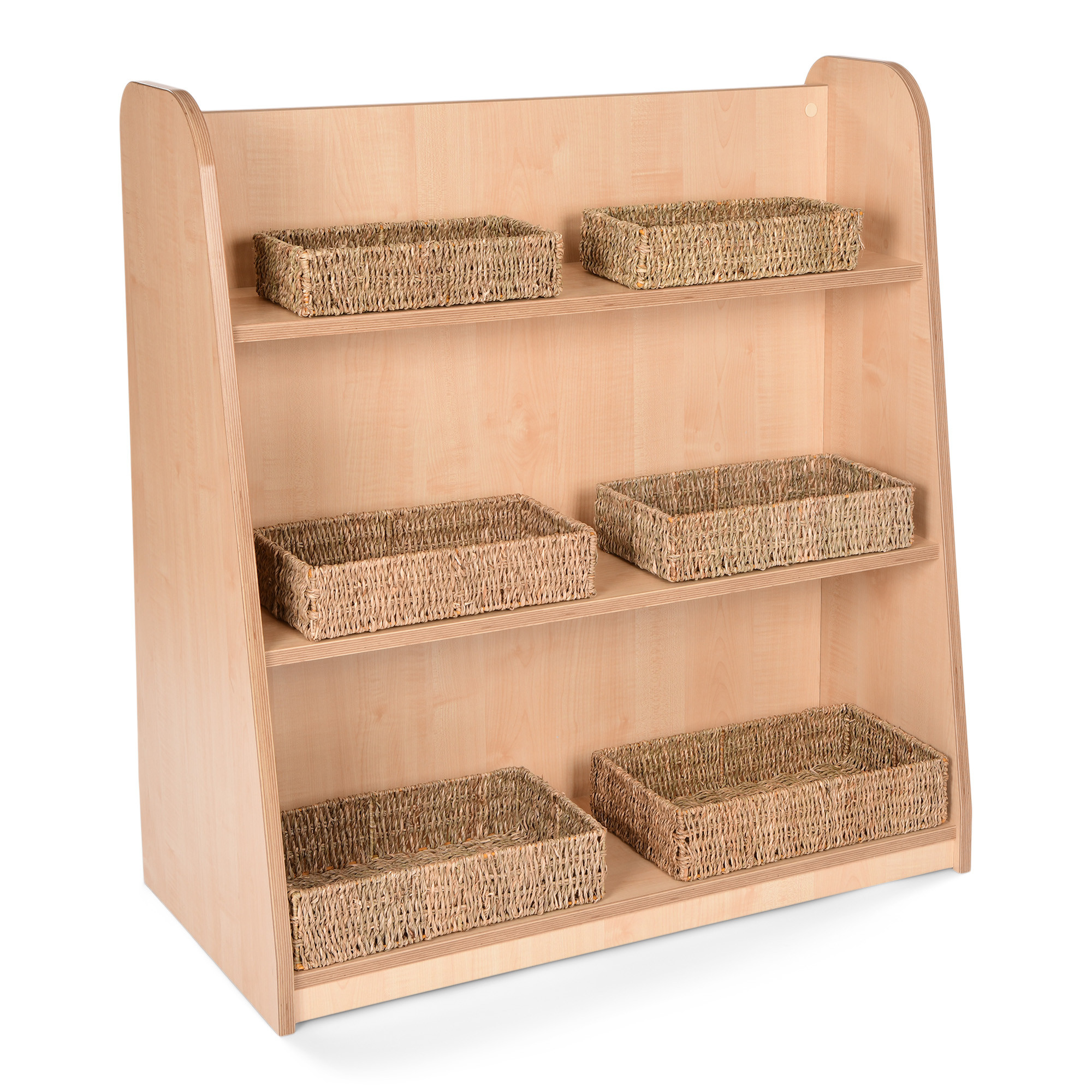 Mid Level Shallow Rectangle Seagrass Basket Set