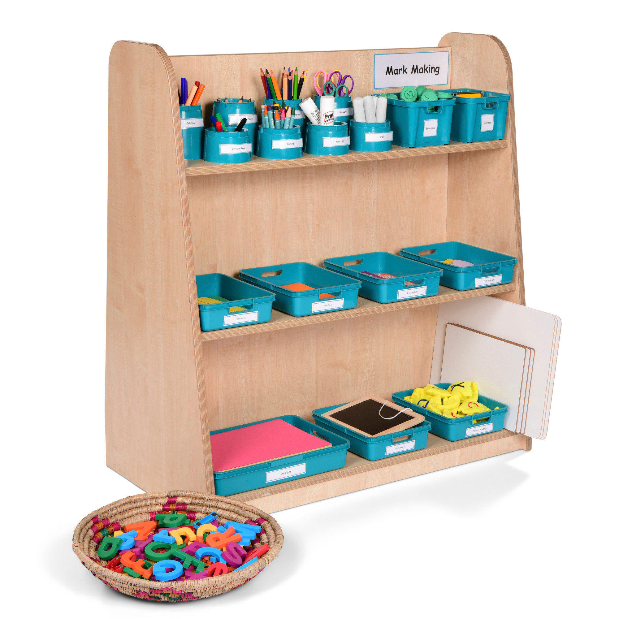 Complete Mark Making Area 3-4yrs (Turquoise Storage)