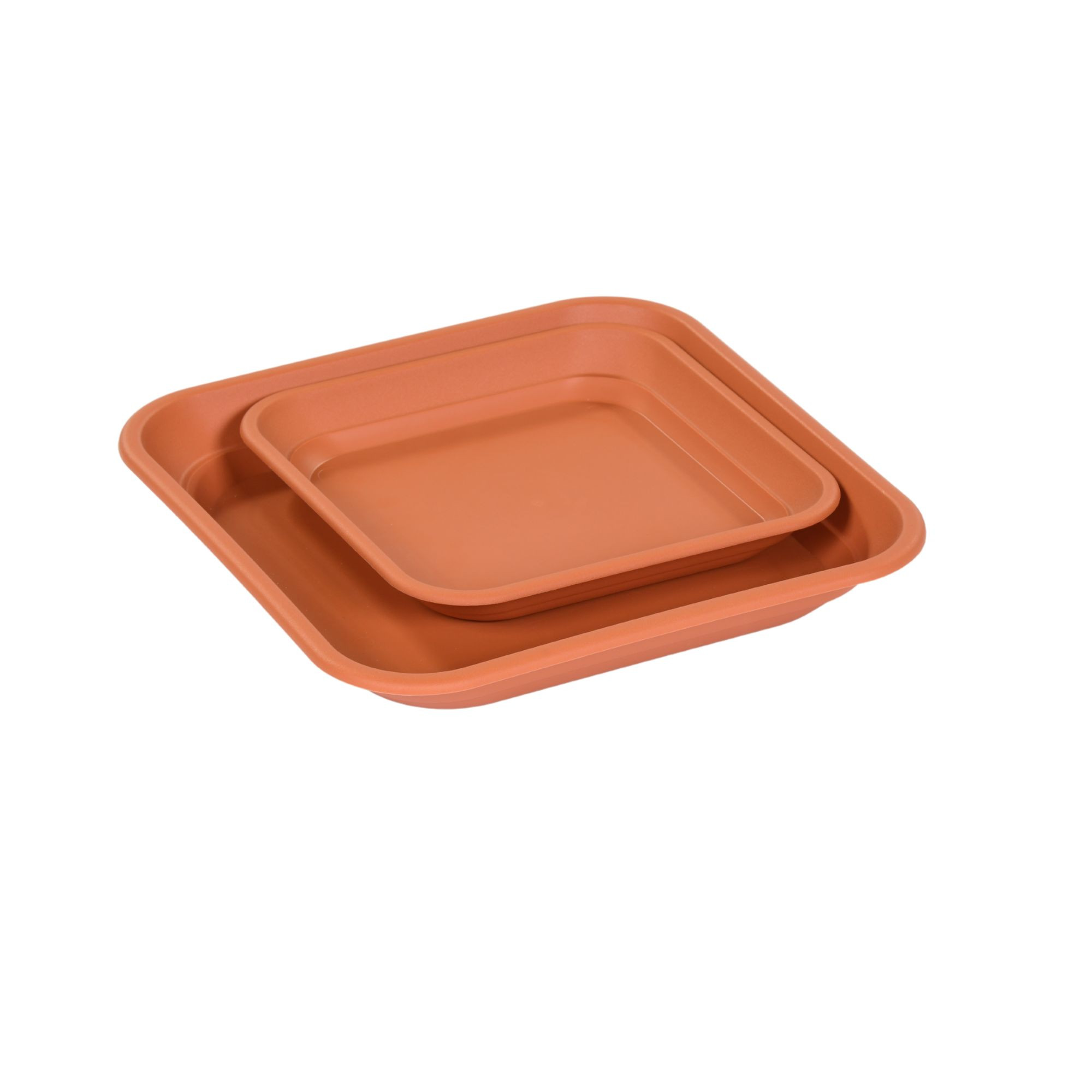 Set of Coloured Square Trays