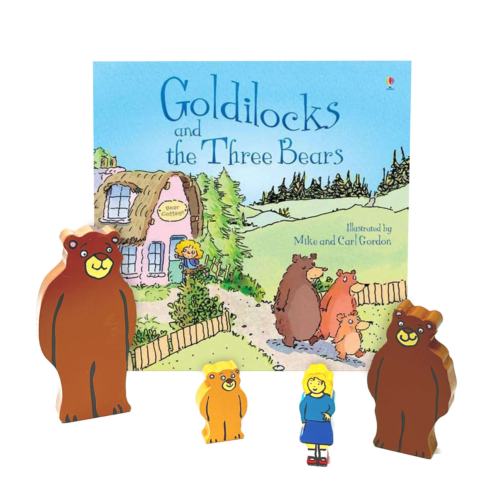 The Goldilocks Book & Wooden Character Set