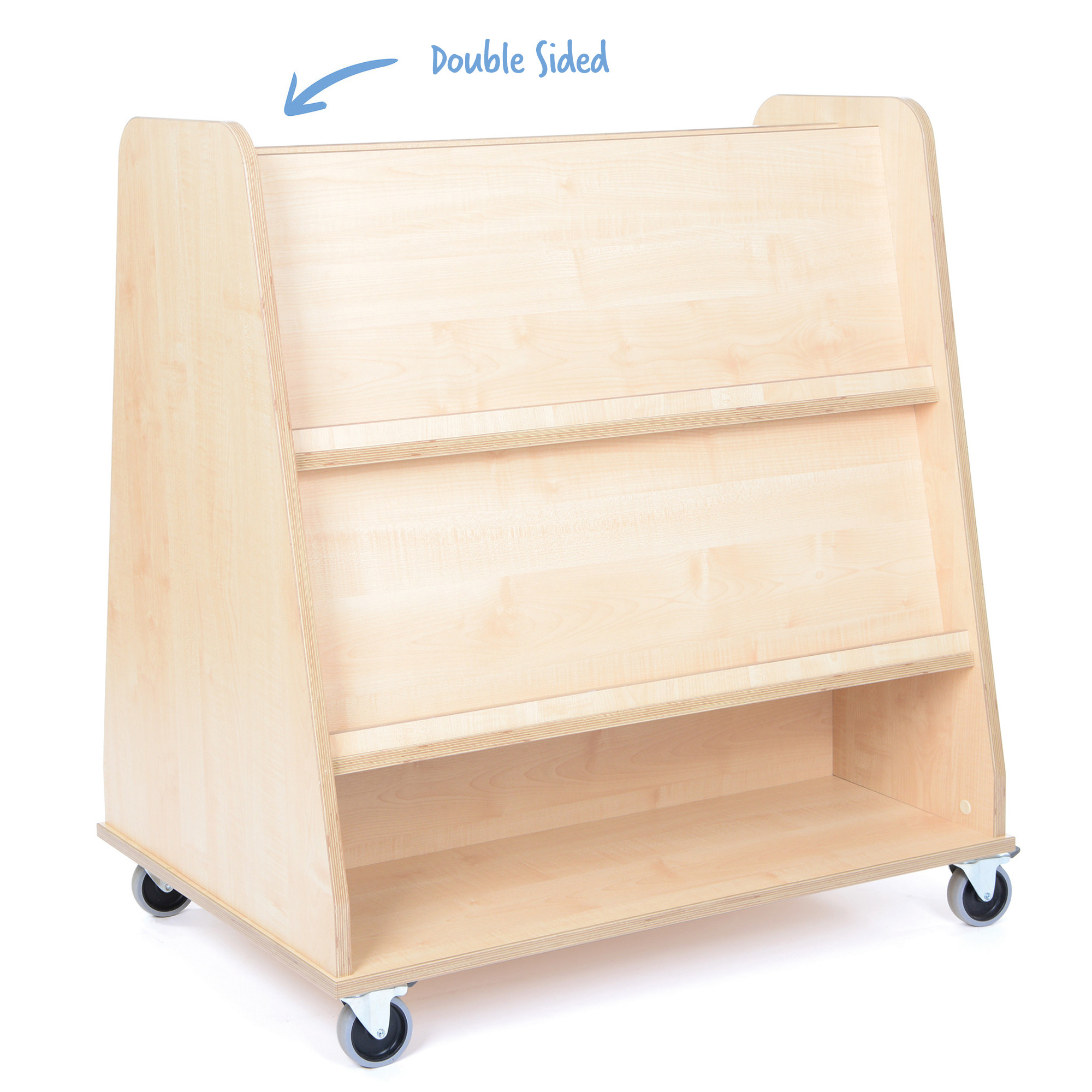 Mobile Double Sided Shelving & Book Unit