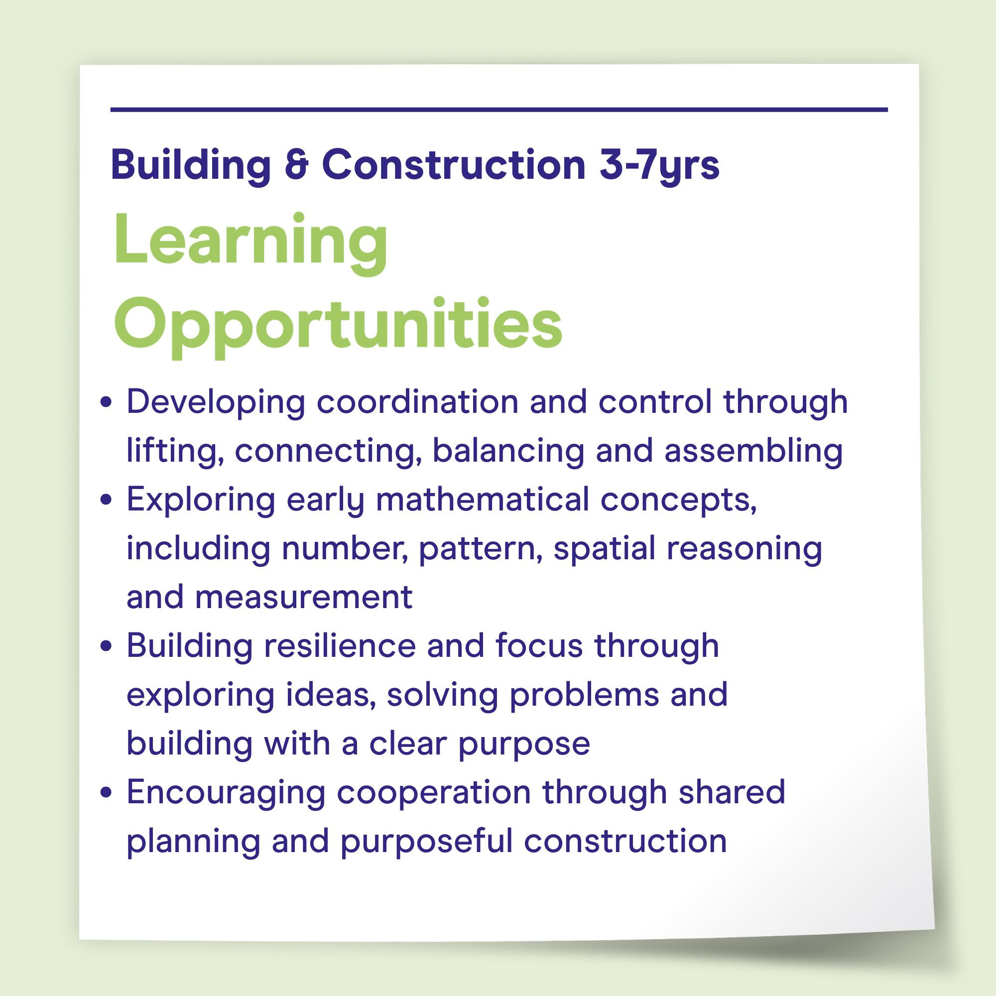 Building & Construction Resource Collection 3-7yrs