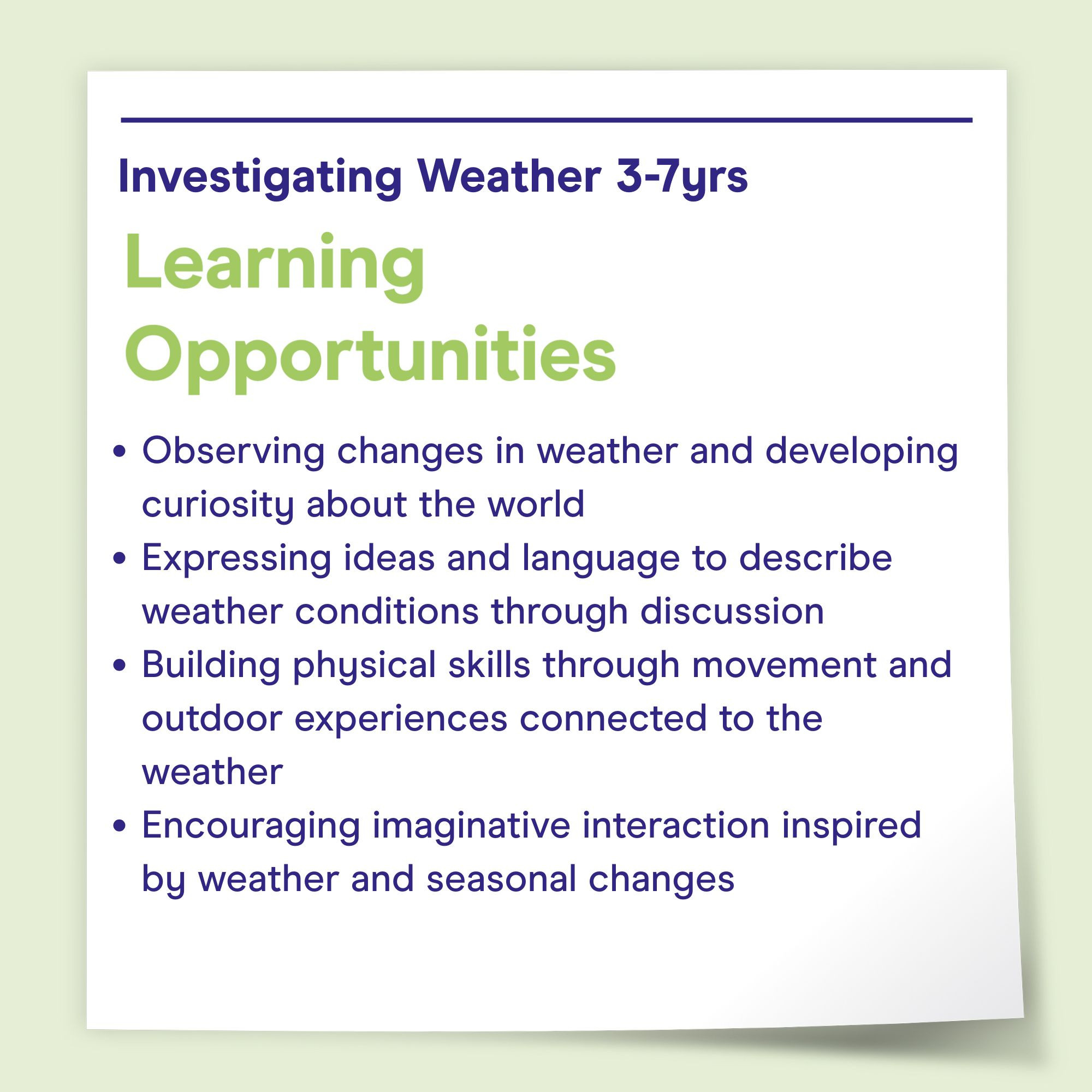 Investigating Weather & Seasons Resource Collection 3-7yrs