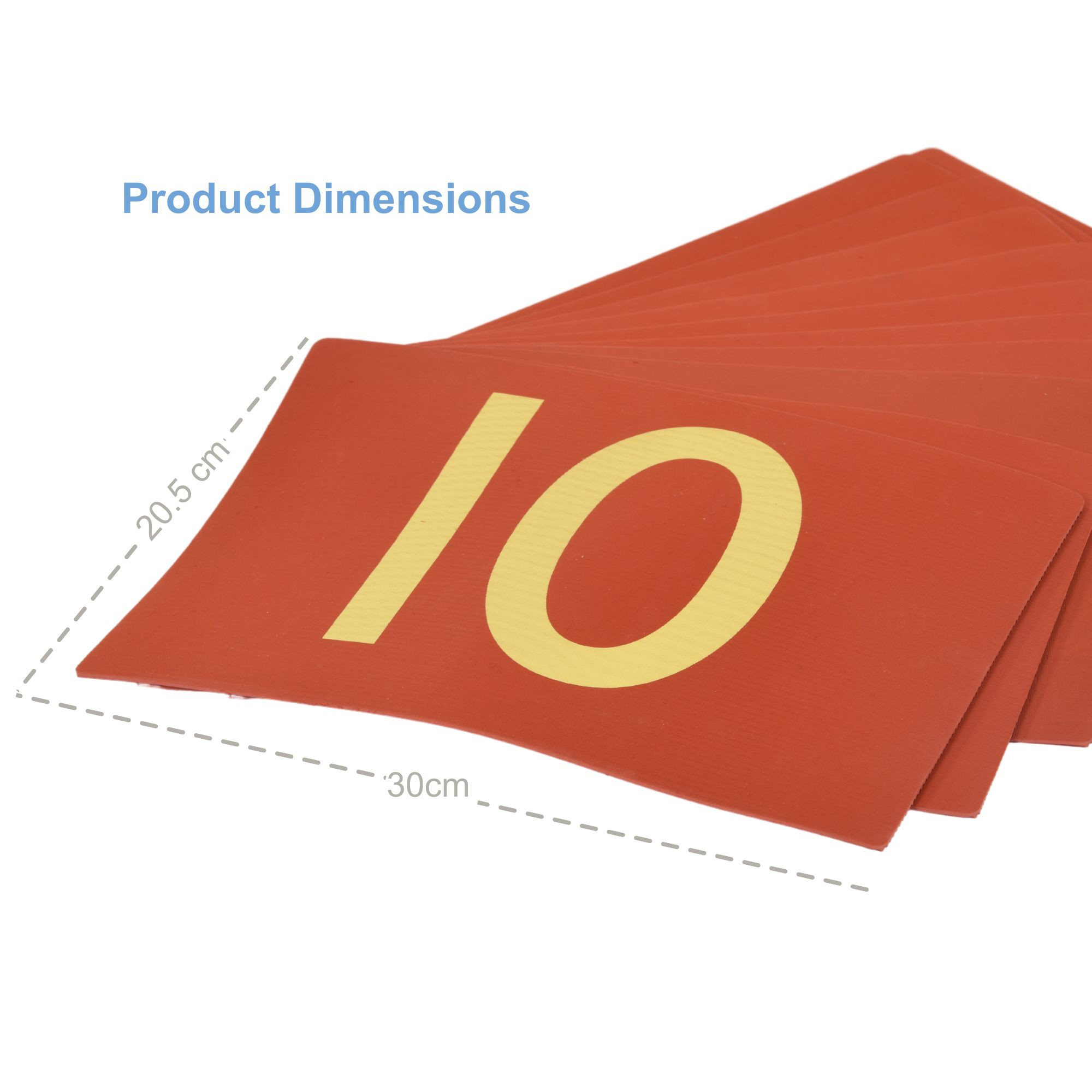 Set of Number Mats 0-10