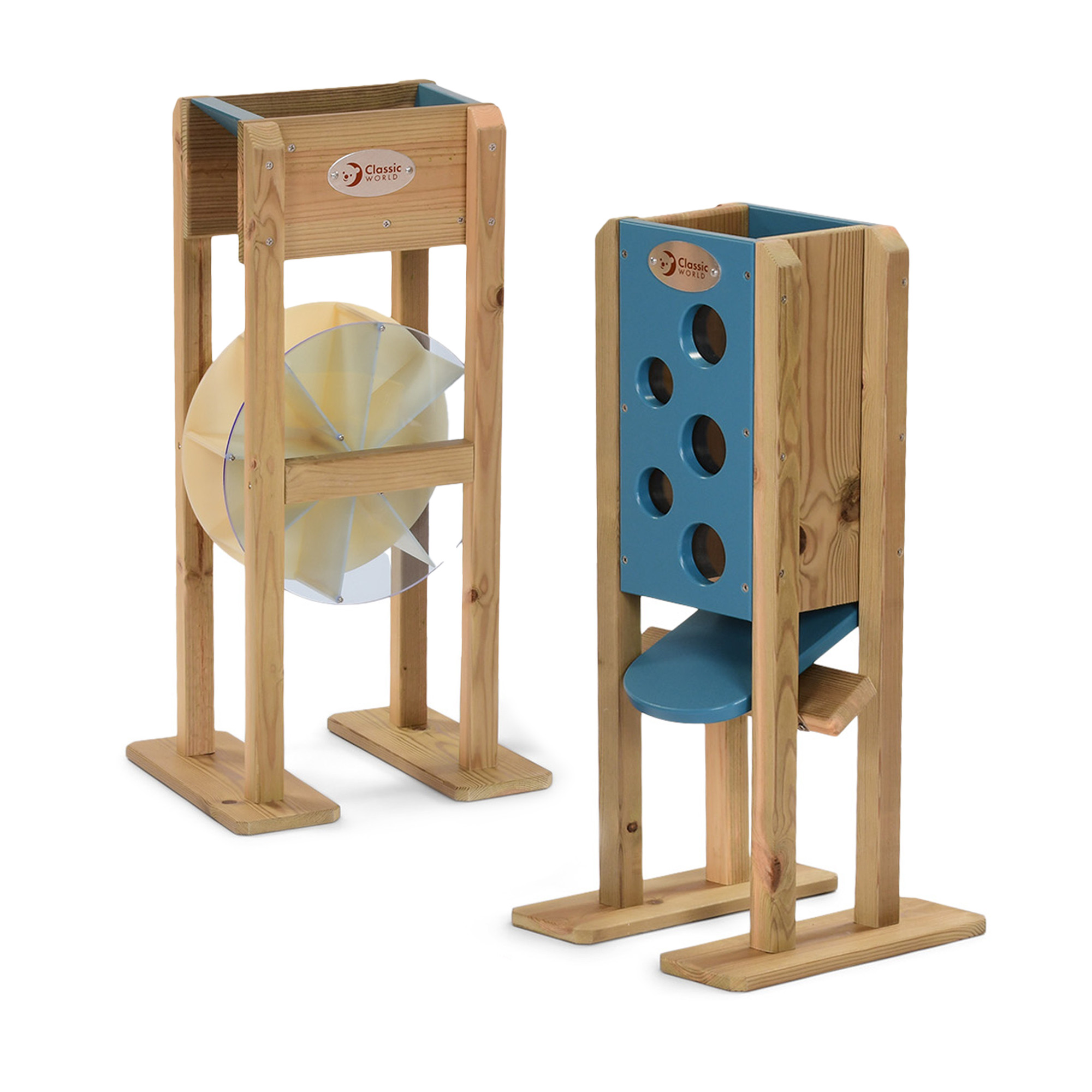 Outdoor Wooden Sand Wheel & Mill Set