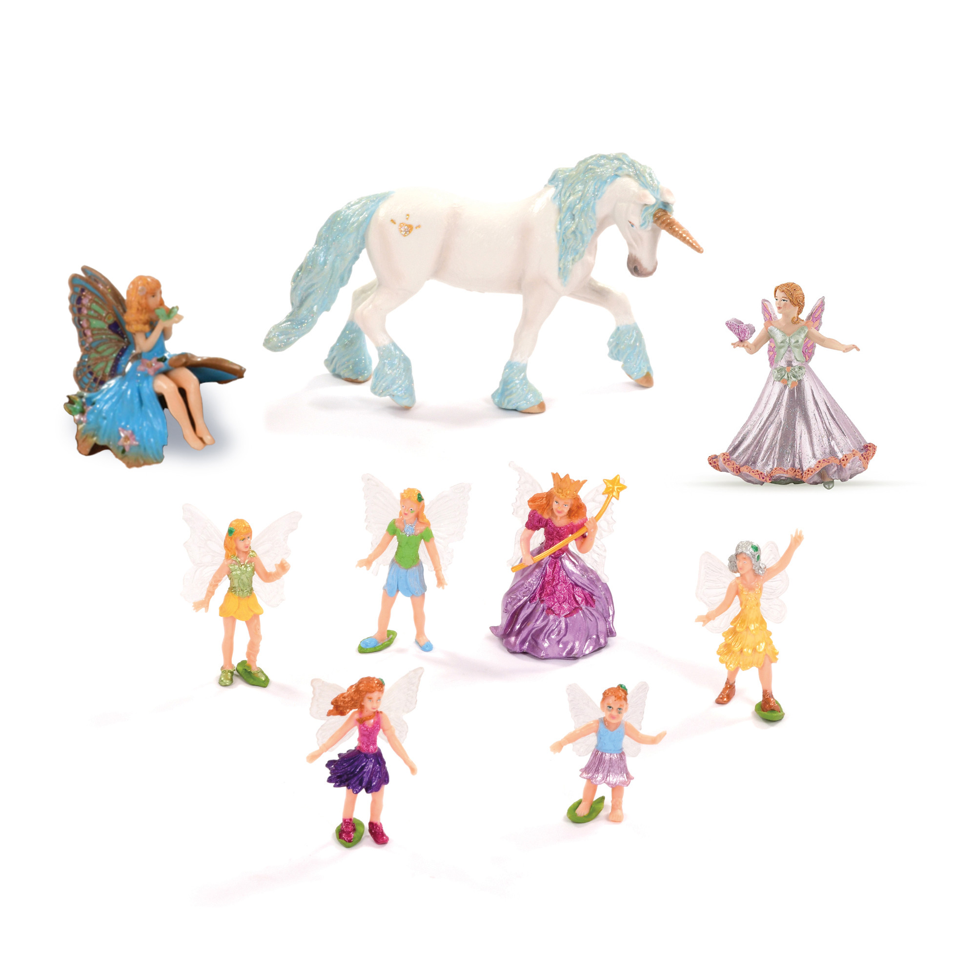 Set of Fairies & Unicorn