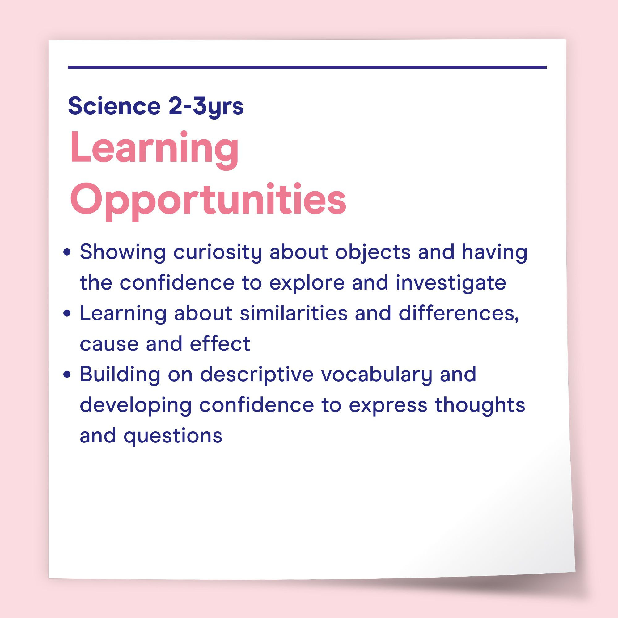 Complete Science Area Set 2-3yrs
