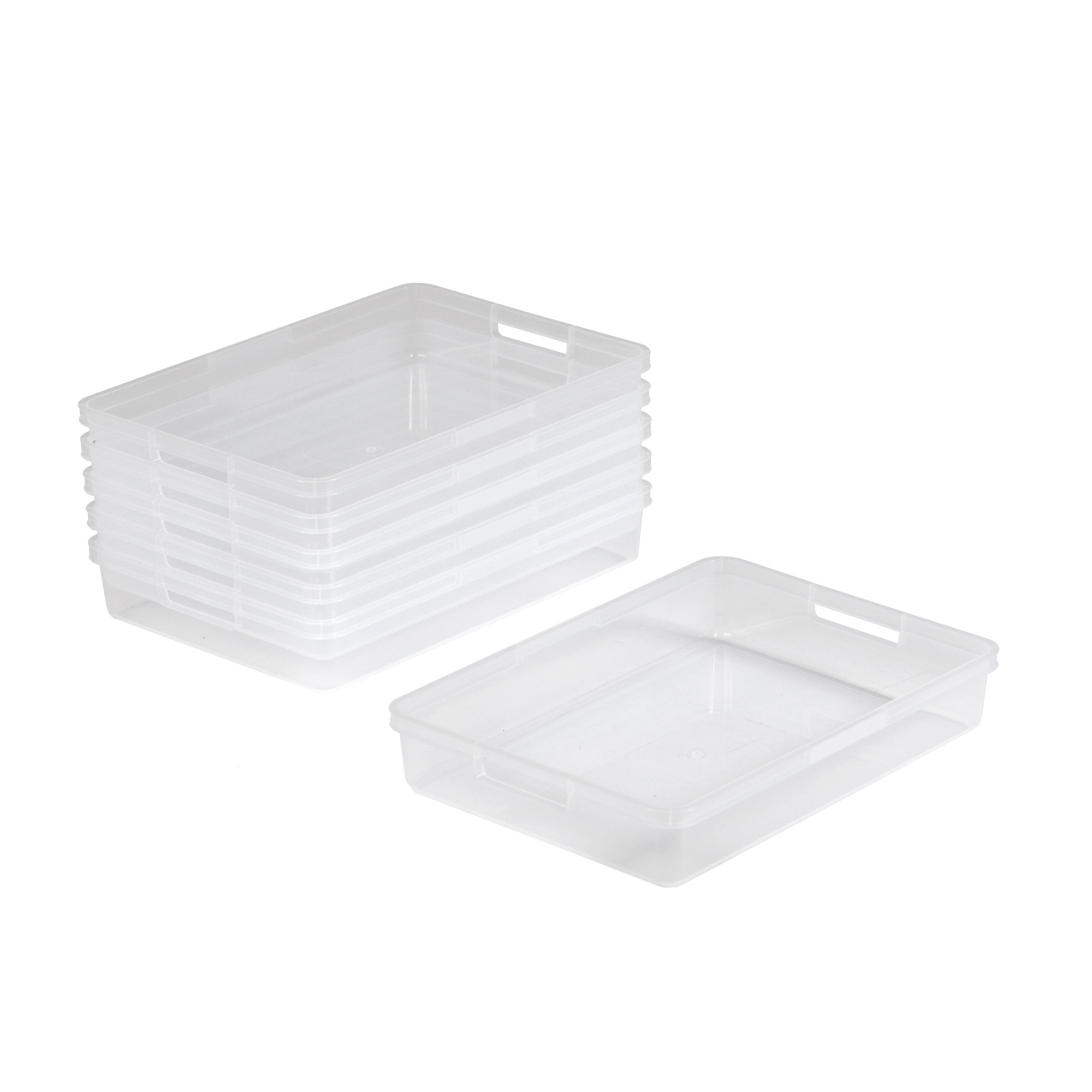 A4 Tray Transparent (Set of 6)