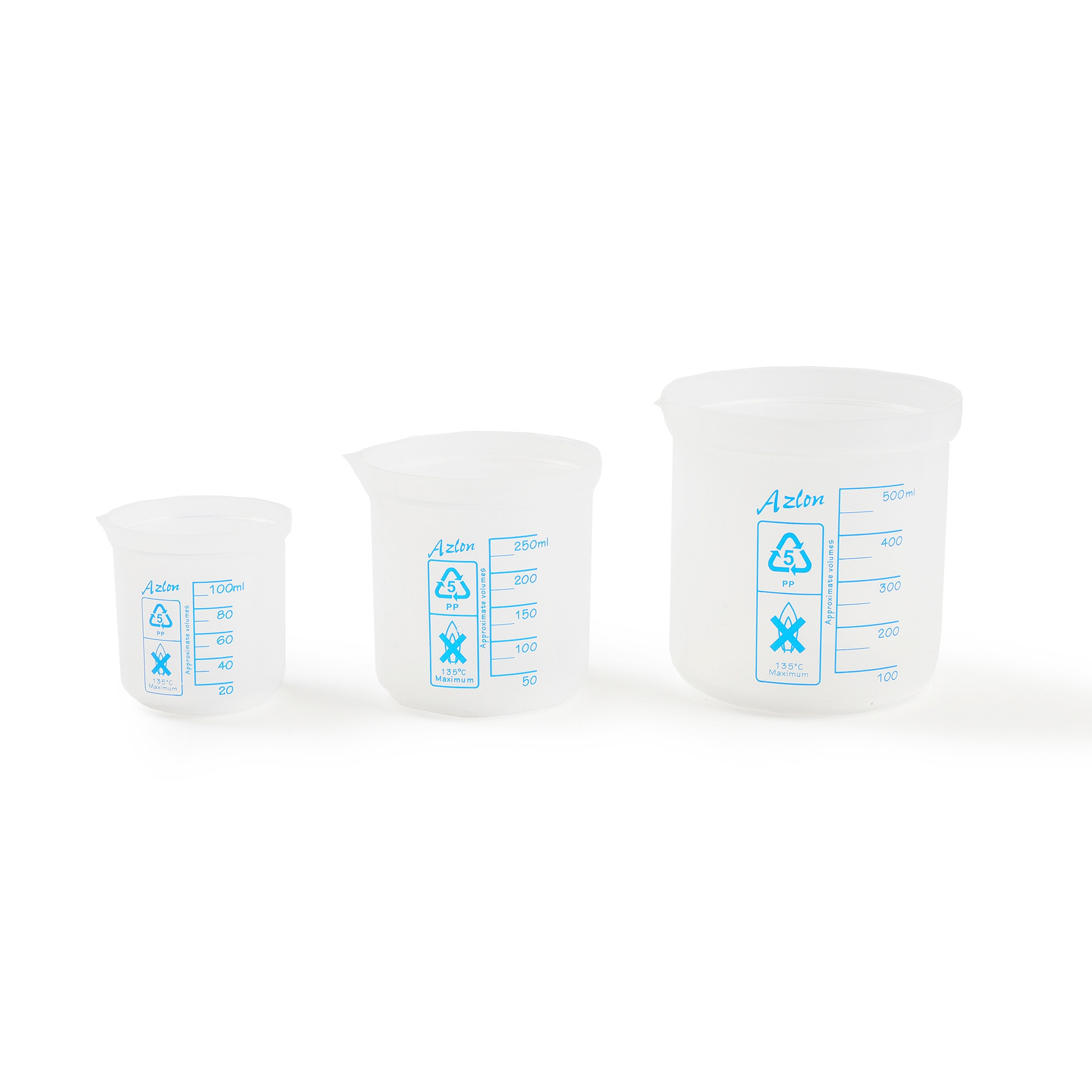 Set of Graded Beakers 100-500ml