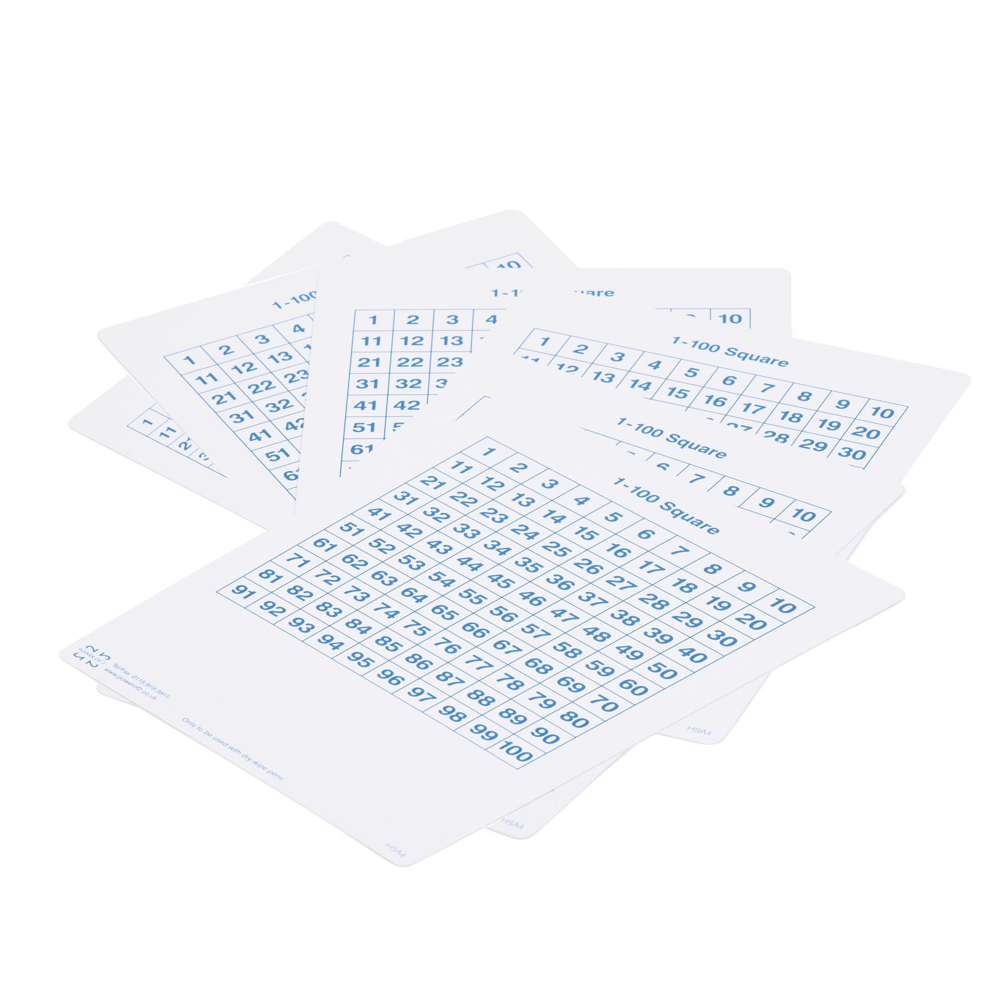 Set of 100 Square Whiteboards