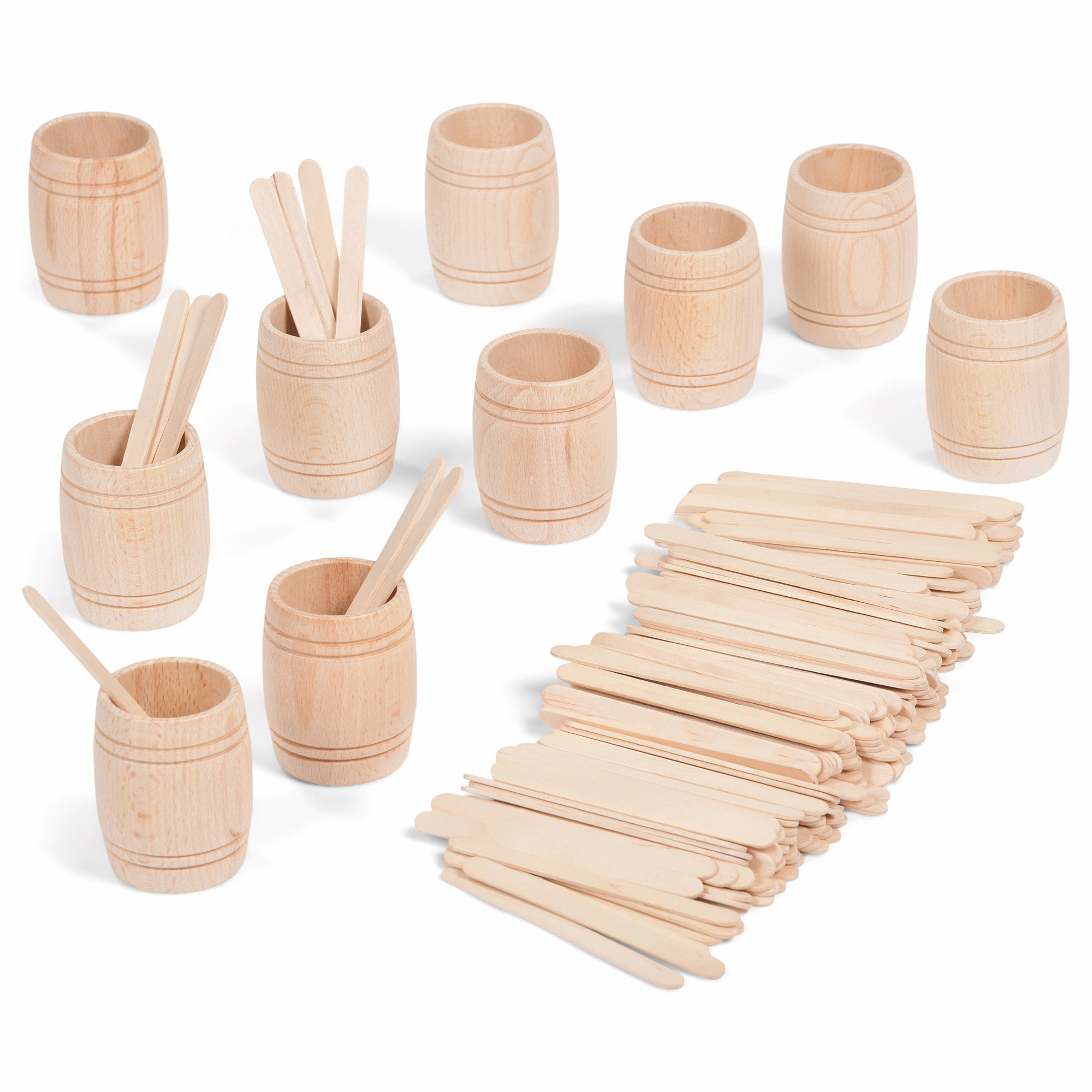 Set of Barrels & Counting Sticks