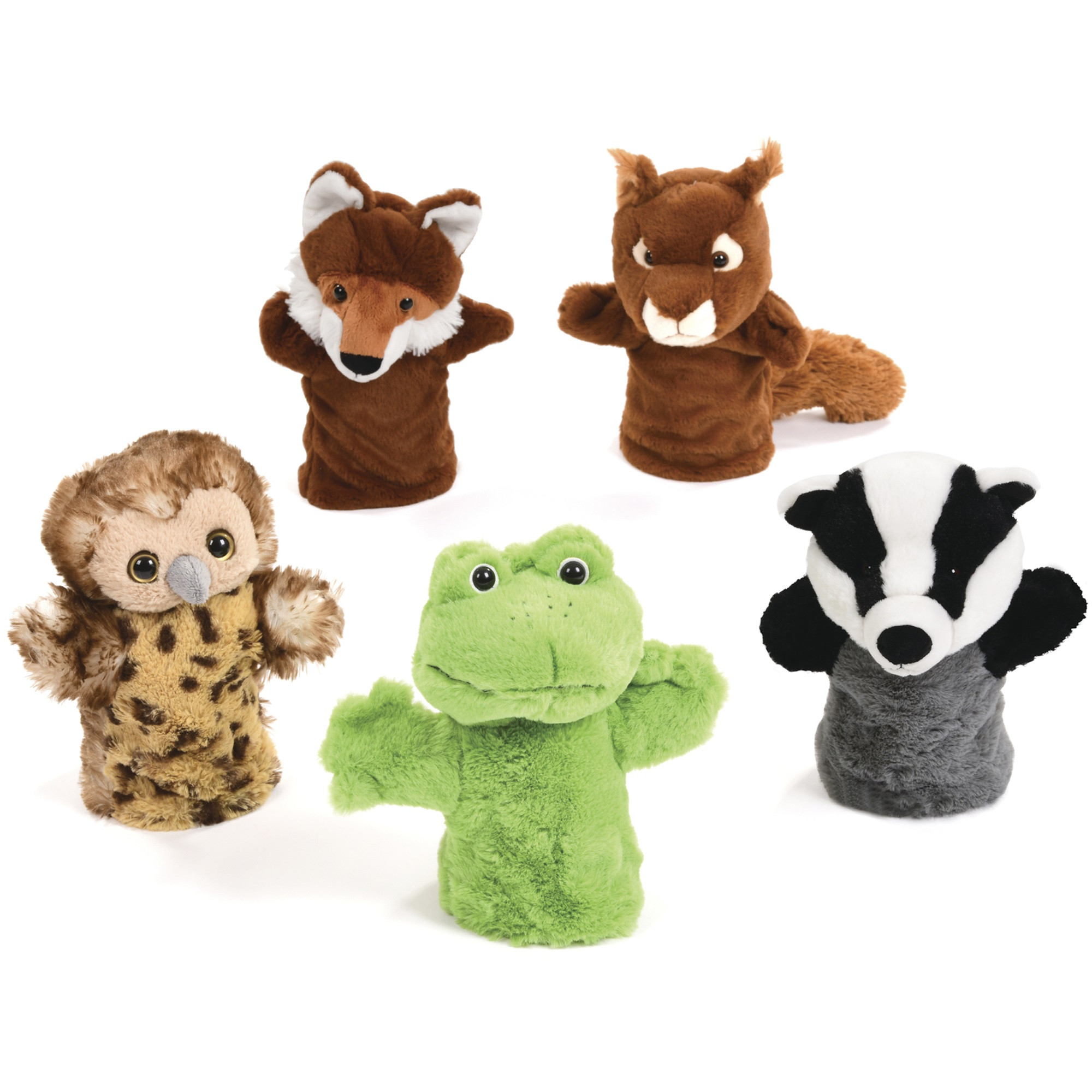 British Wildlife Hand Puppet Set