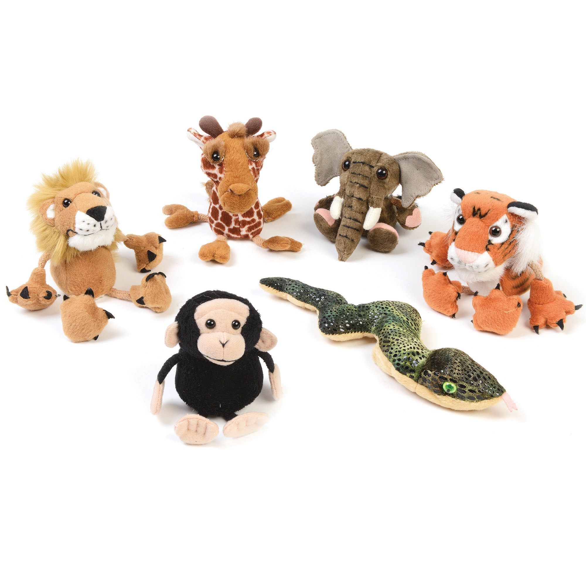 Wild Animals Finger Puppet Set