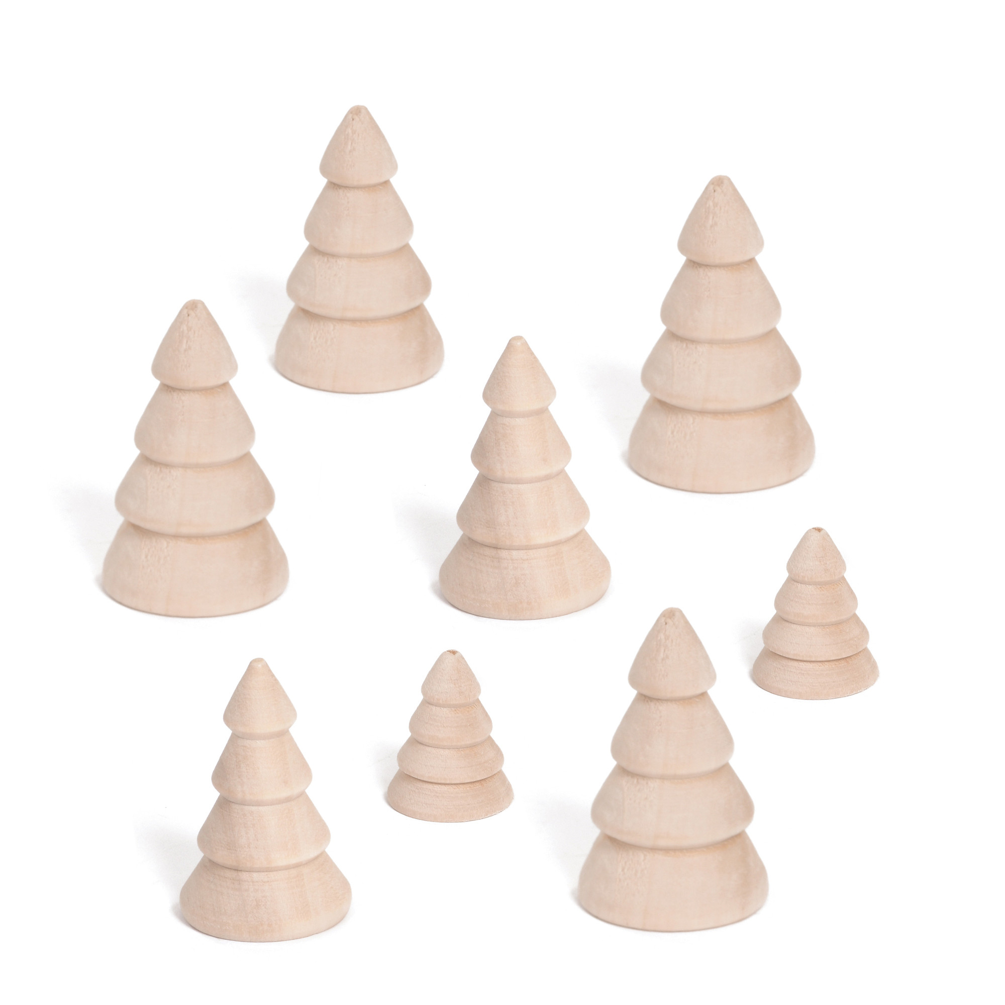 Mini Wooden Trees Set
