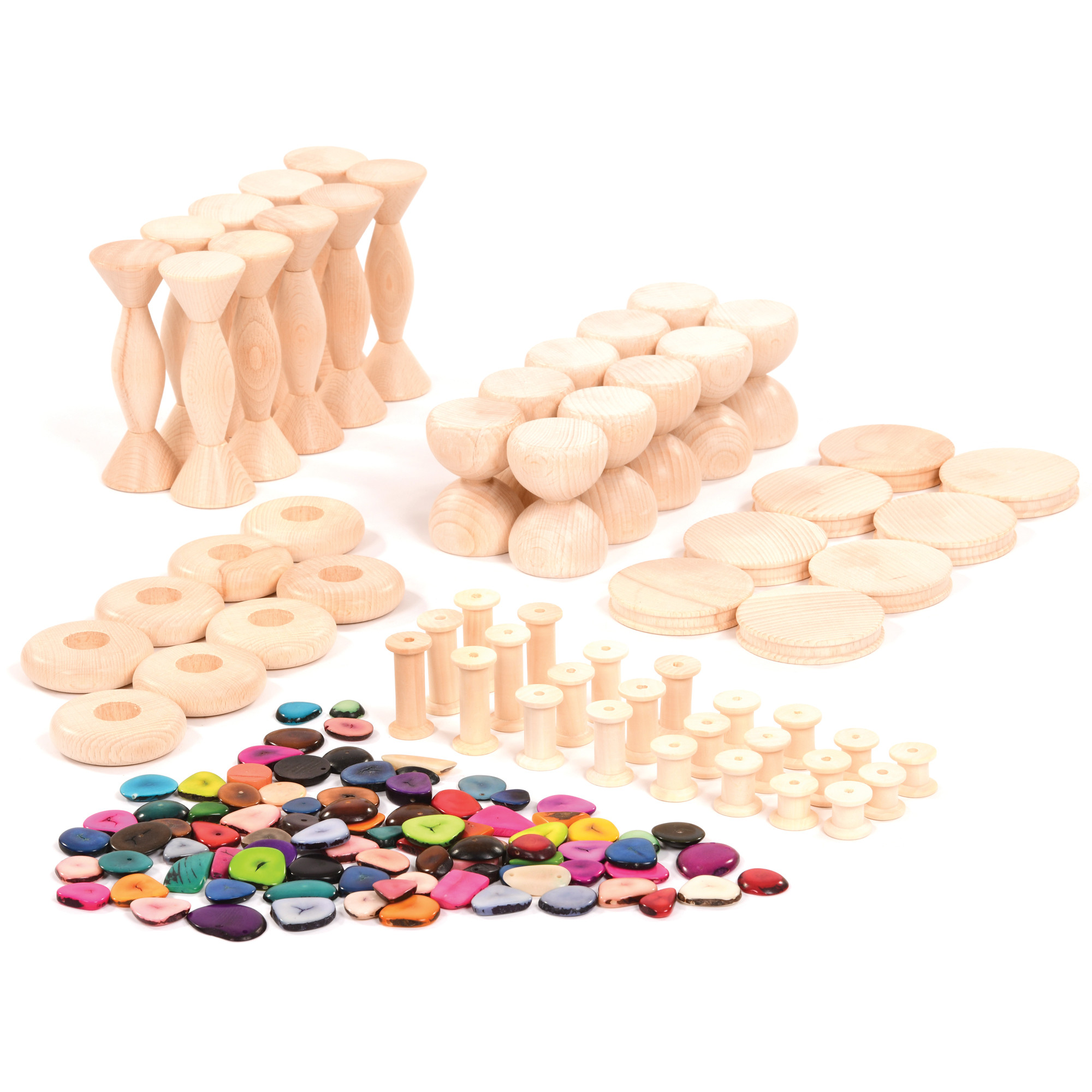 Wooden Shapes Block Set
